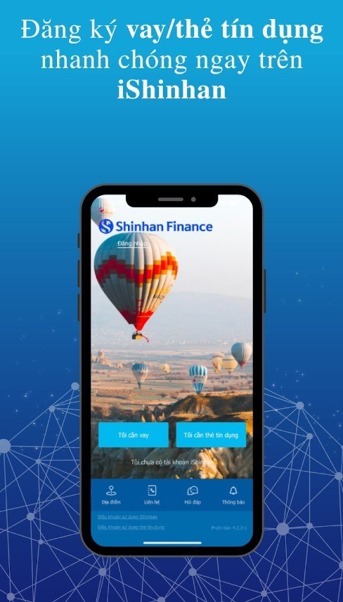 iShinhan - Ứng dụng cung cấp dịch vụ tài chính, theo dõi hồ sơ vay