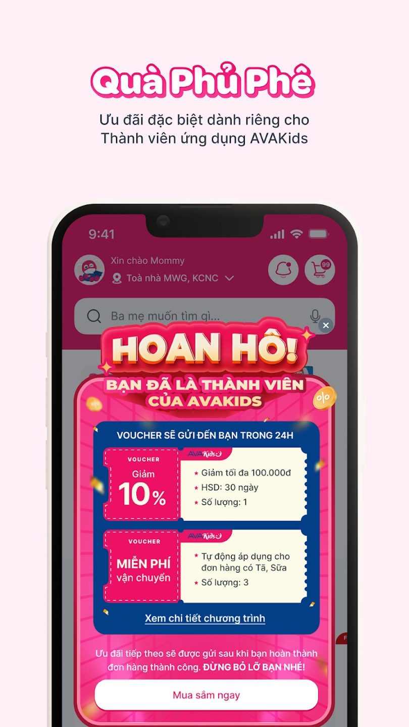 Tải App AVAKids nhận ngay 300k voucher và Freeship
