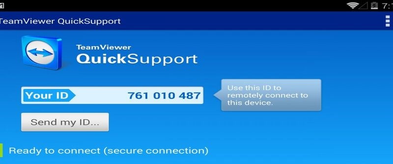 TeamViewer QuickSupport - Hỗ trợ quản lý thiết bị di động từ xa