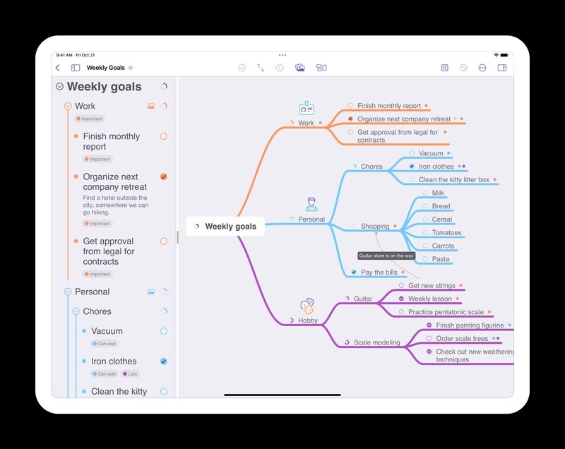 Tải Mindnode - Thiết kế Mindmap và Outline trên iOS và Mac OS