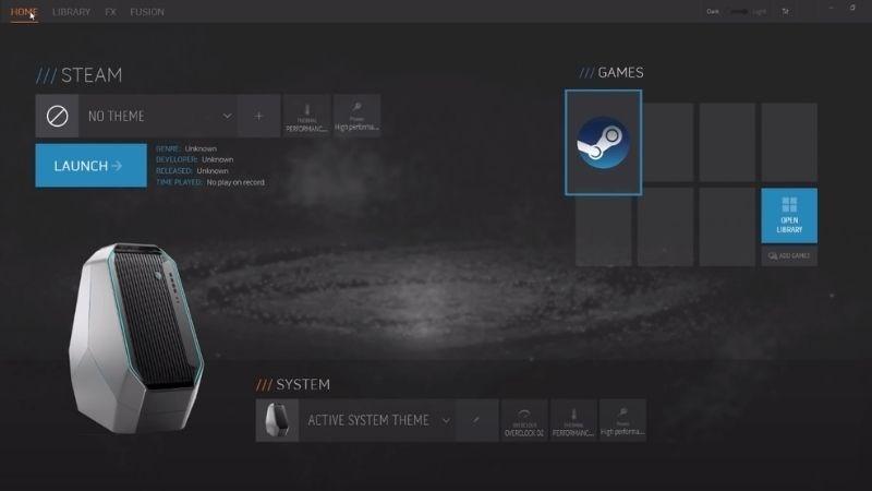 Alienware Command Center - Điểu khiển laptop gaming Dell/Alienware