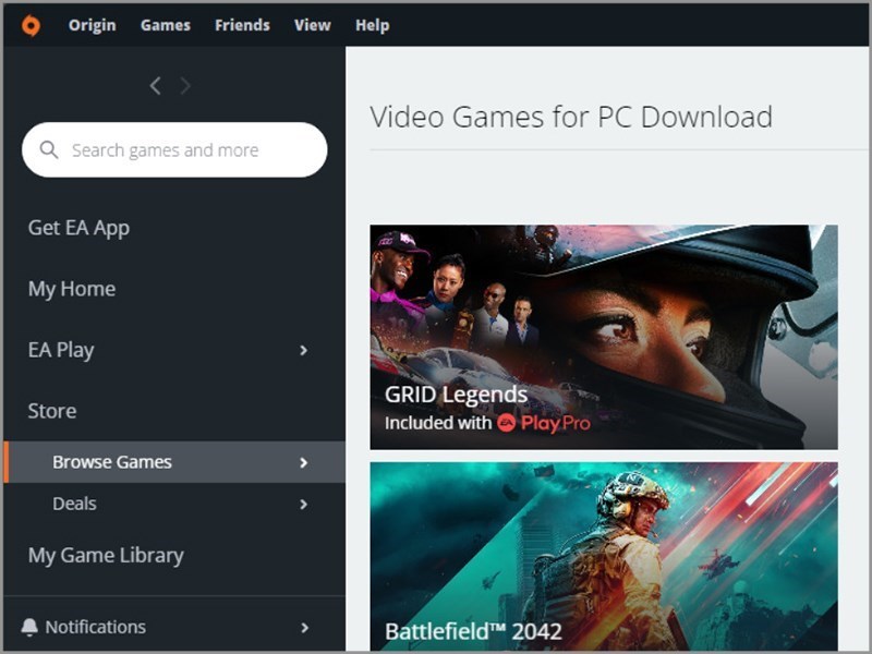 Tải Origin – Mua và tải bản demo game trên máy tính