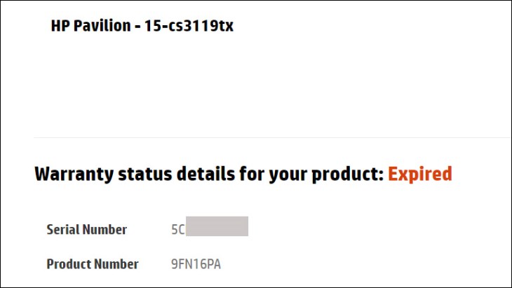 Cách kiểm tra bảo hành laptop HP bằng IMEI, Serial Number nhanh chóng