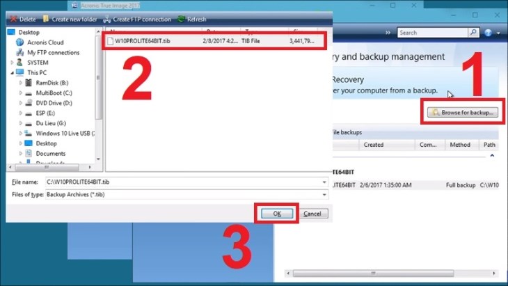 File TIB là gì? Cách ghost máy tính bằng file .tib chuẩn UEFI - GPT đầy ...