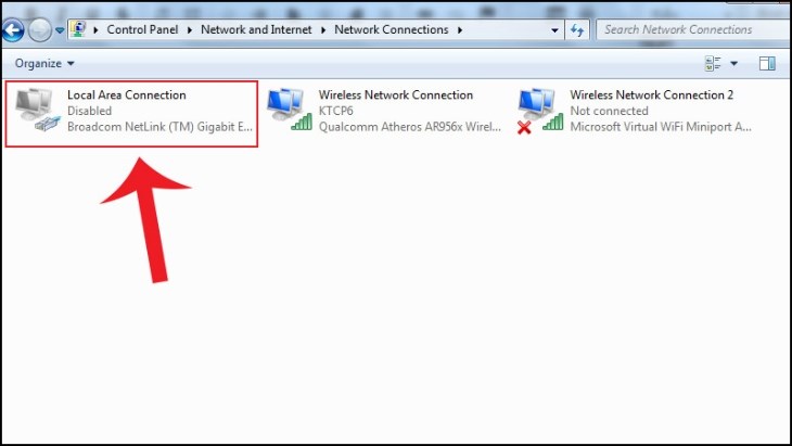 Máy tính báo lỗi "a network cable is not properly plugged in or may be