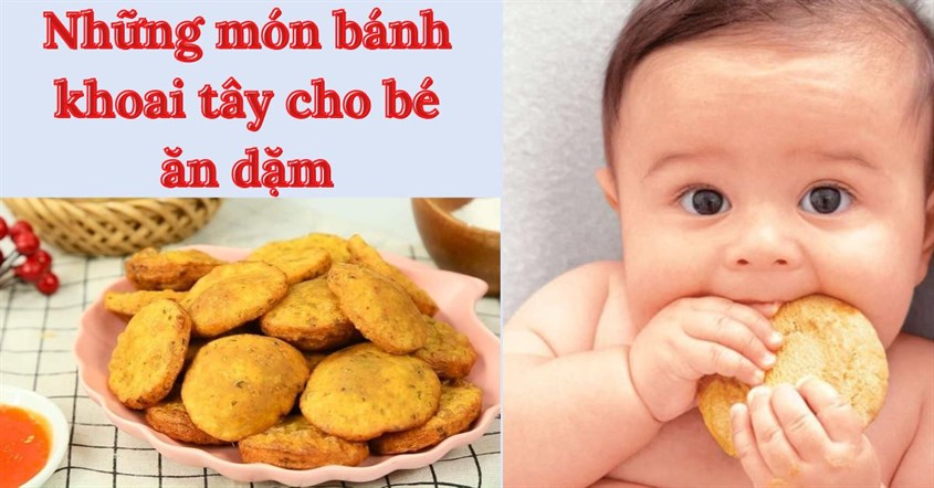 Mách mẹ công thức bánh khoai tây cho bé ăn dặm thơm ngon