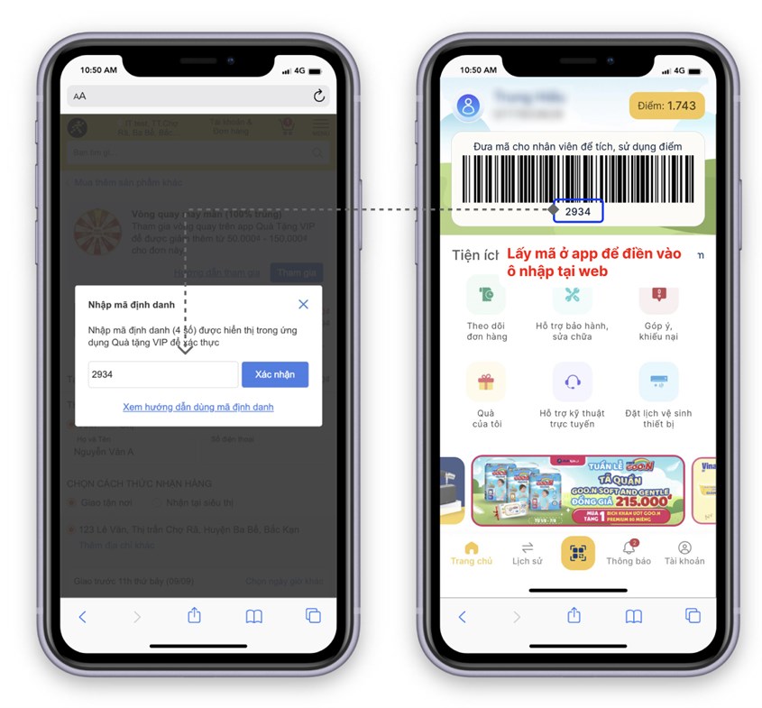Hướng dẫn tham gia Vòng quay may mắn trên ứng dụng Quà Tặng VIP