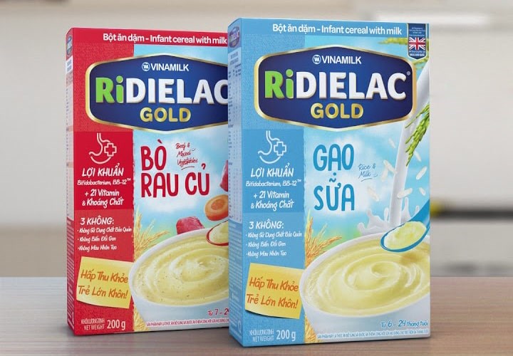 Bột ăn dặm Ridielac Gold dinh dưỡng, đủ vị, giảm giá, ưu đãi hấp dẫn 10 ...