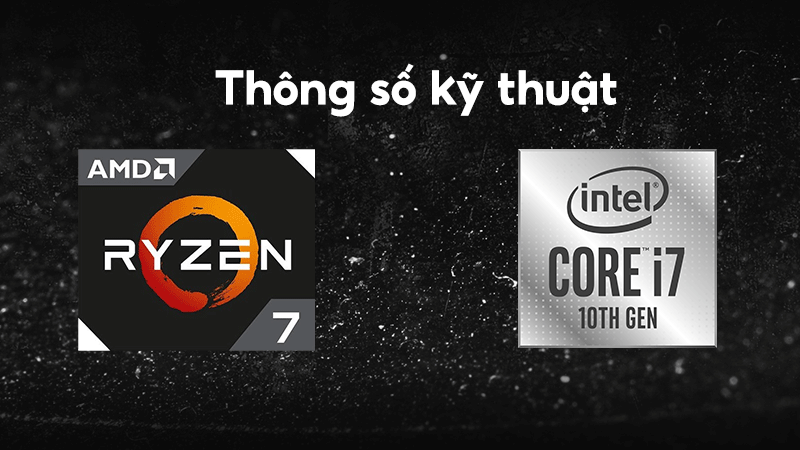 So sánh chip Ryzen 7 4800H và Core i7 10750H chi tiết về thông số ...