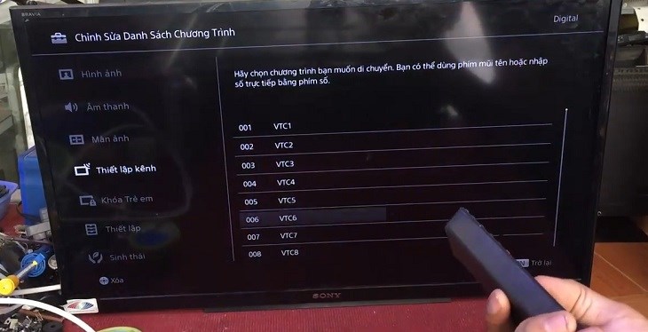 Cách sắp xếp và chỉnh sửa danh sách kênh trên tivi Sony đơn giản nhất