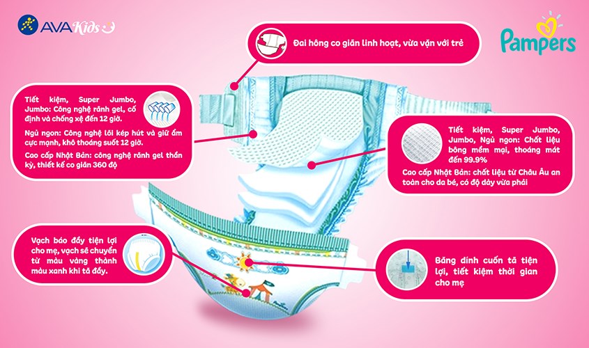 Top 13 các loại tã bỉm cho bé tốt nhất hiện nay