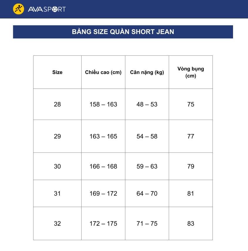 Tổng Hợp Hơn 89 Về Bảng Size Quần Jean Nữ Daotaonec Eu Vietnam Business Network Evbn