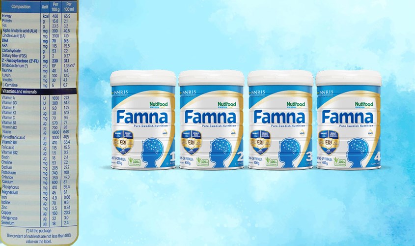 Review sữa Famna Nutifood có tốt không? Có tăng cân không?