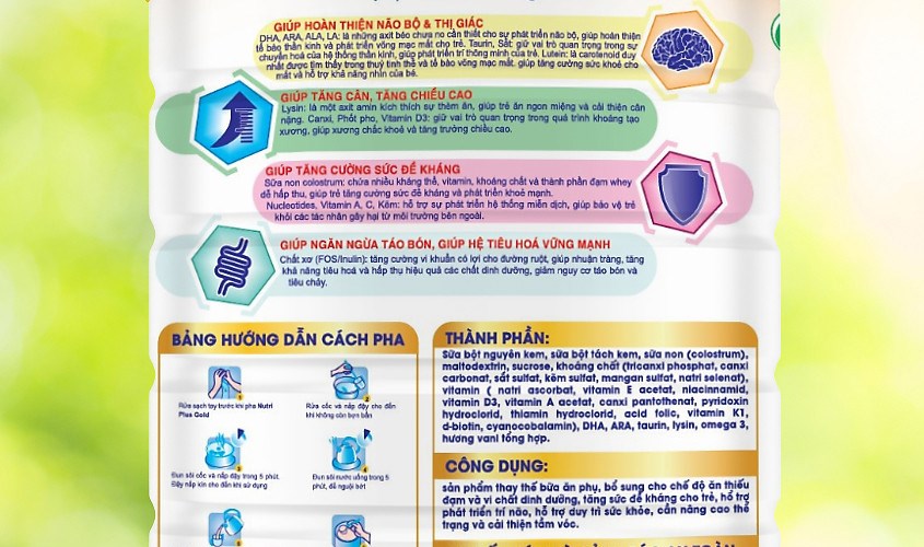 Top 10 loại sữa bổ sung DHA giúp phát triển trí não cho bé thông minh