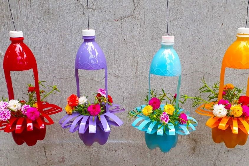 10 cách làm đồ trang trí từ chai nhựa thu nhỏ tác động đến môi trường