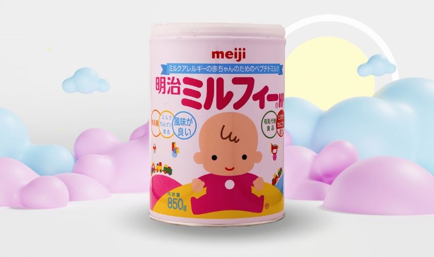 Review sữa Meiji HP cho trẻ bị dị ứng đạm sữa bò