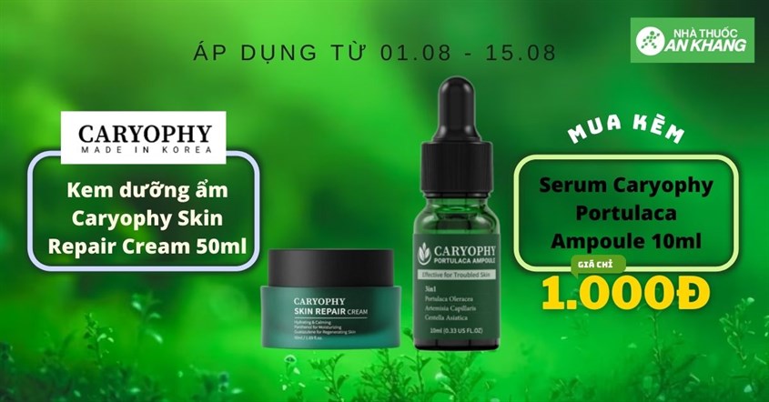 ƯU ĐÃI MUA KÈM CHỈ VỚI 1K CÙNG MỸ PHẨM CARYOPHY