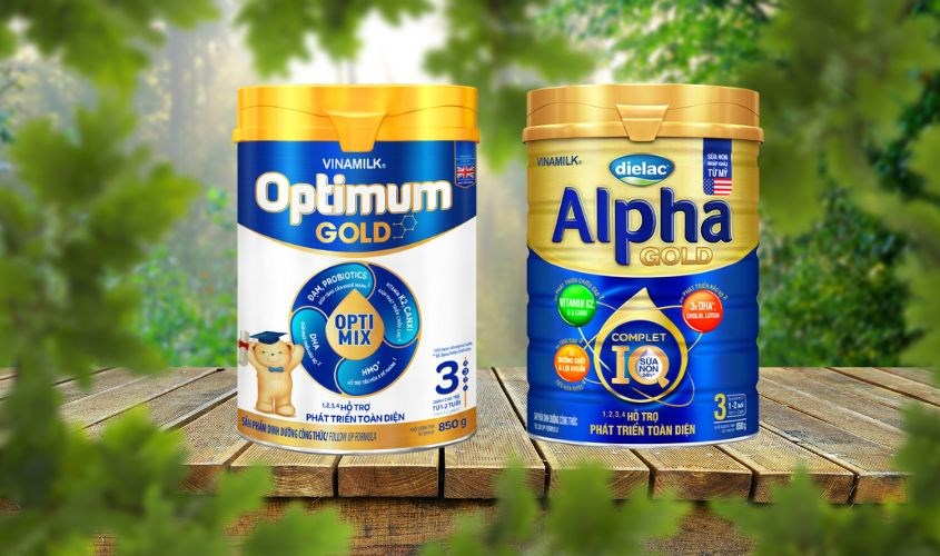 So sánh sữa Optimum và Dielac Alpha Gold IQ loại nào tốt hơn? Nên chọ