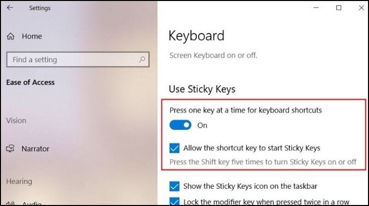 Sticky Keys là gì? Cách bật/ tắt Sticky Keys từ A đến Z chi tiết