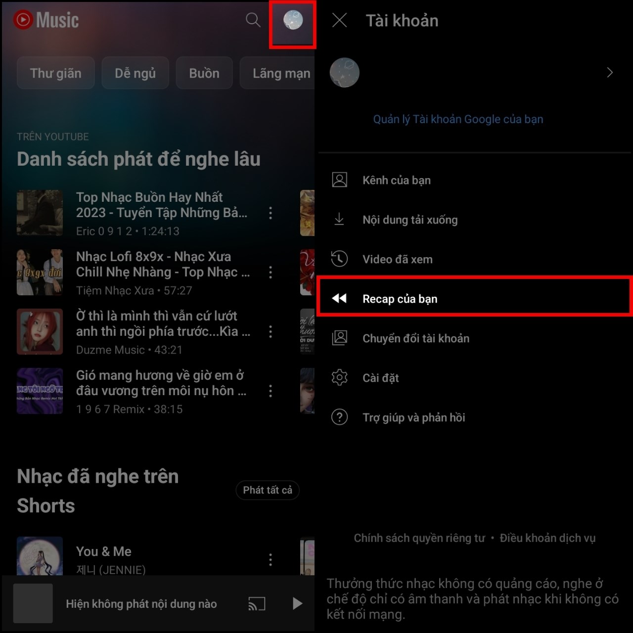 Cách xem YouTube Music Recap 2023, khám phá số liệu âm nhạc của bạn