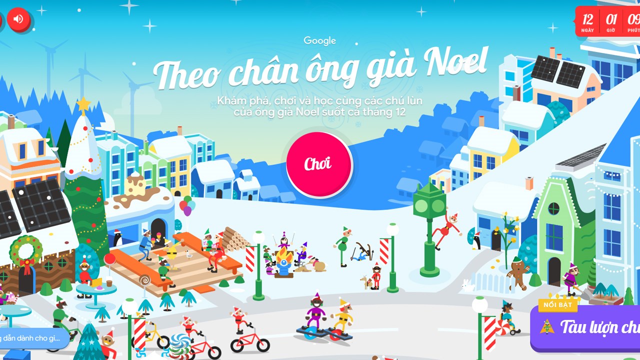 Cách chơi game Noel trên Google nhất định bạn phải thử, nó rất thú vị
