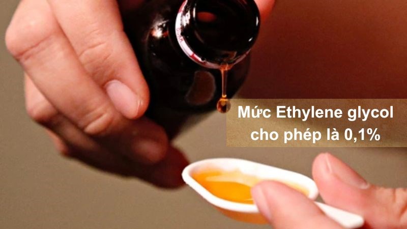 Ethylene glycol tìm thấy trong siro ho nguy hiểm như thế nào?