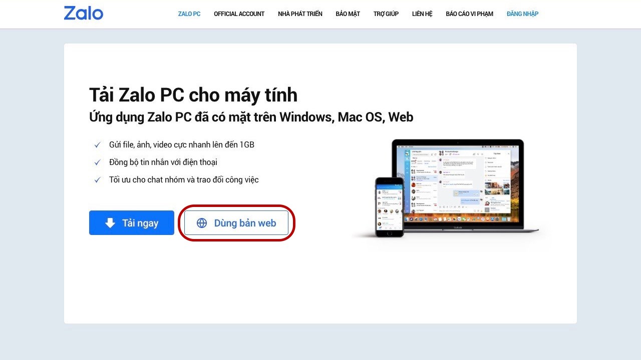 Zalo Web là gì? Cách đăng nhập, sử dụng Zalo Web cực kỳ hữu ích