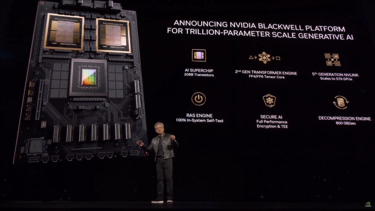 NVIDIA GB200 Grace Blackwell ra mắt: Siêu chip AI mạnh nhất thế giới