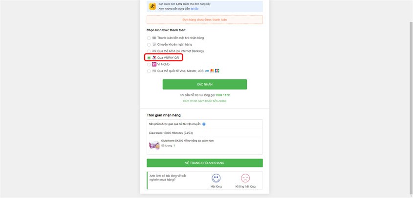 Ưu đãi thanh toán VNPAY tại website An Khang