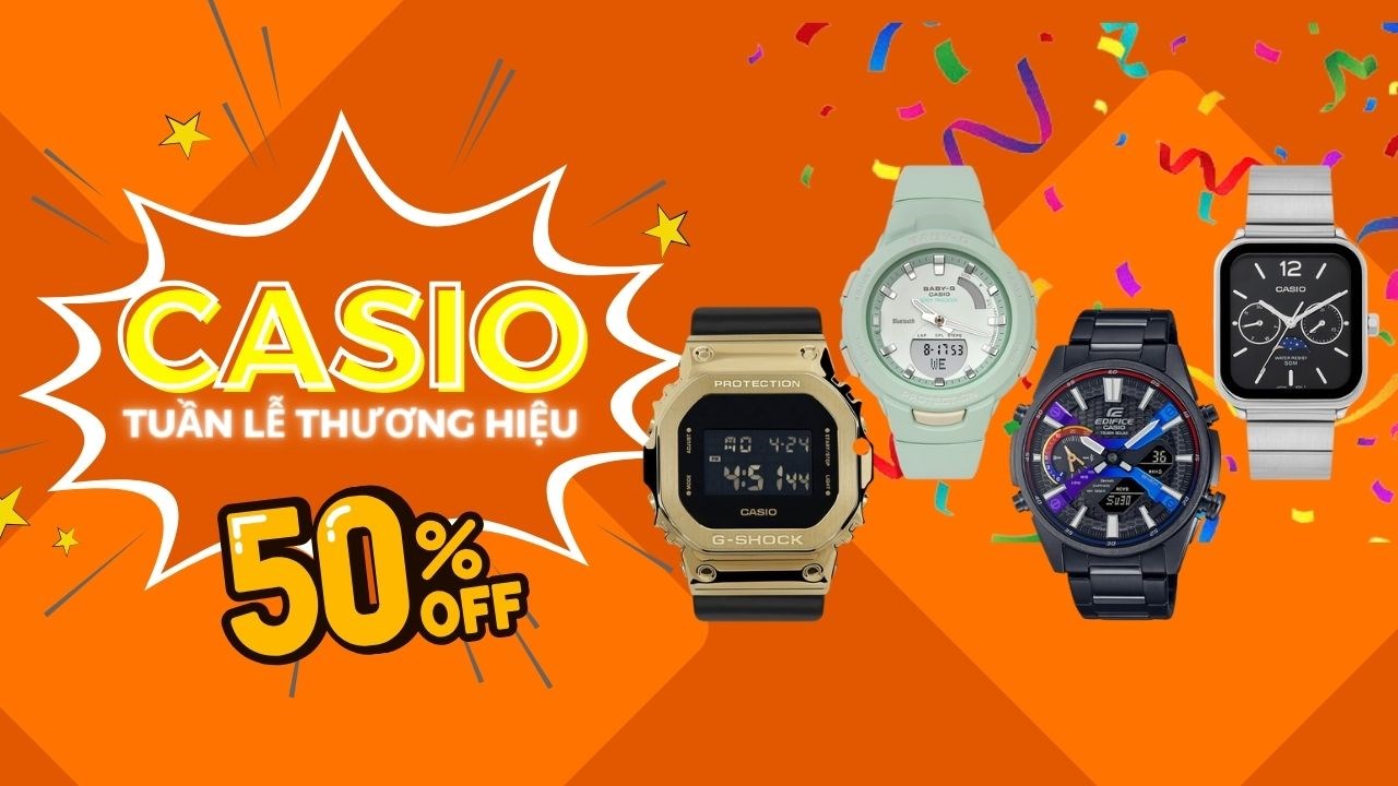 Ưu đãi mua online giảm cực sốc 30% - 50%, đồng hồ Casio giá từ 290K