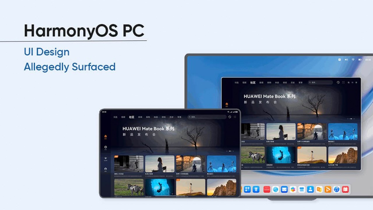 Lộ giao diện HarmonyOS trên PC: Tối giản, tương thích đa thiết bị