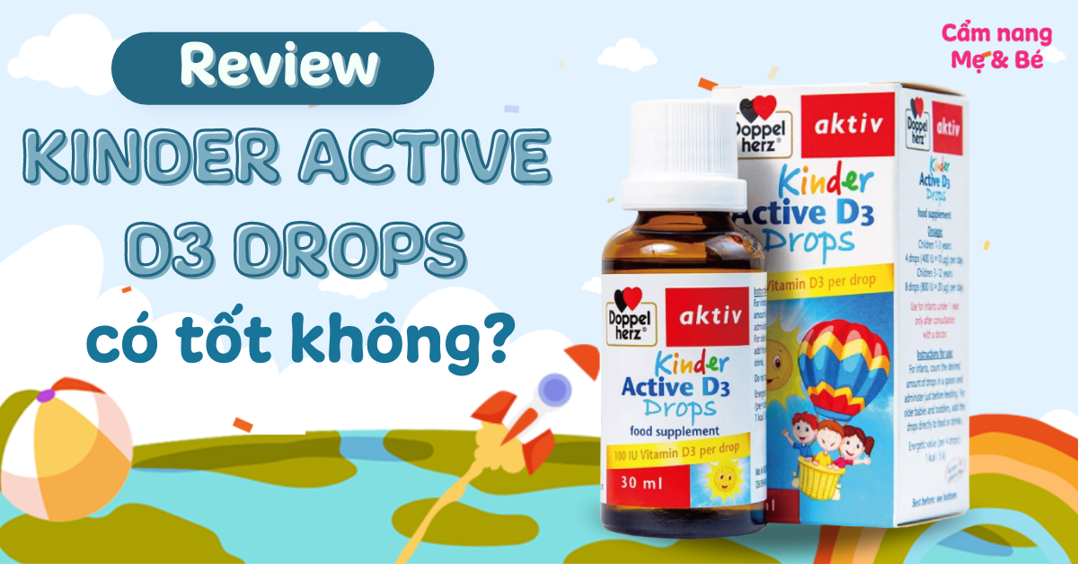 Review siro Doppelherz Aktiv Kinder Active D3 Drops có tốt không?