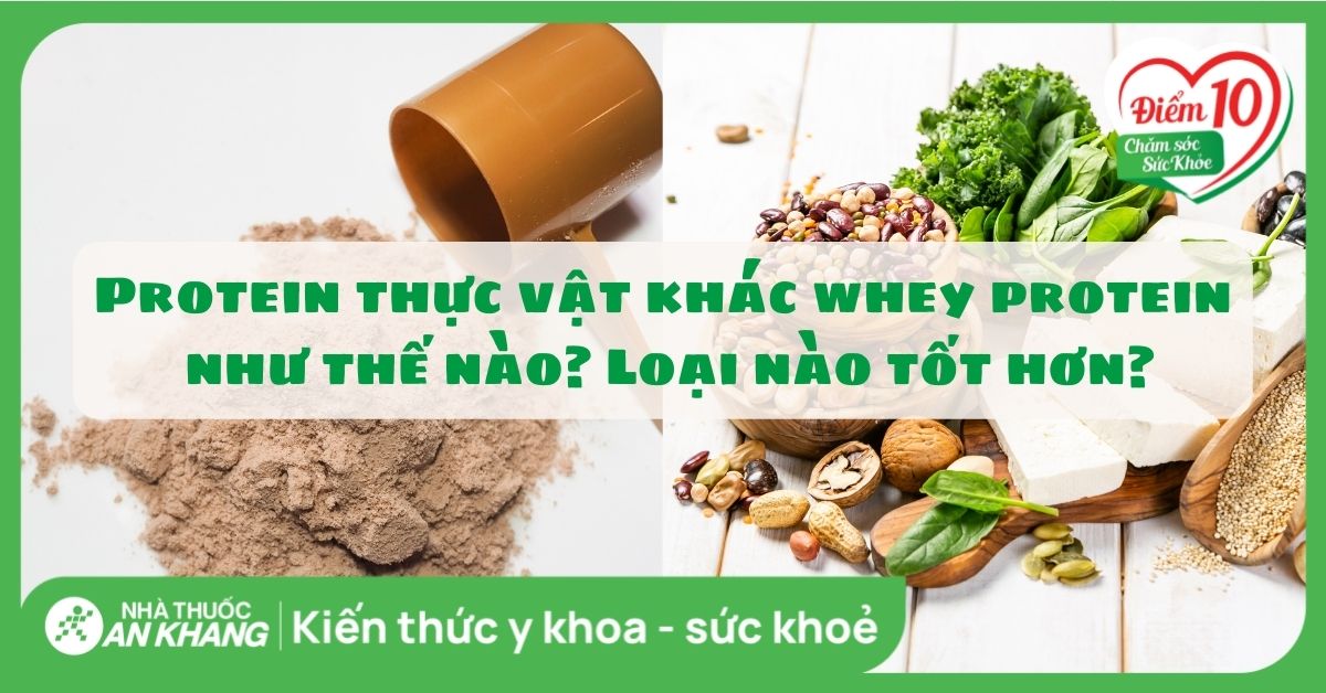 Protein thực vật khác whey protein như thế nào? Loại nào tốt hơn?