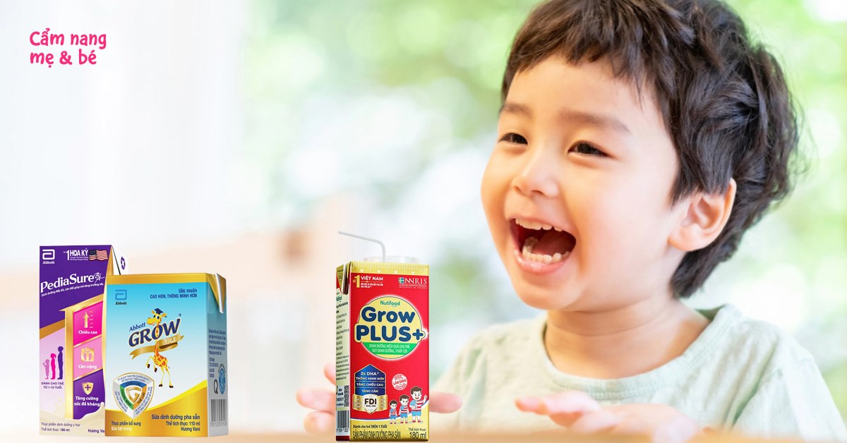 Top 12 sữa hộp pha sẵn cho bé 1 tuổi được ưa chuộng nhất hiện nay