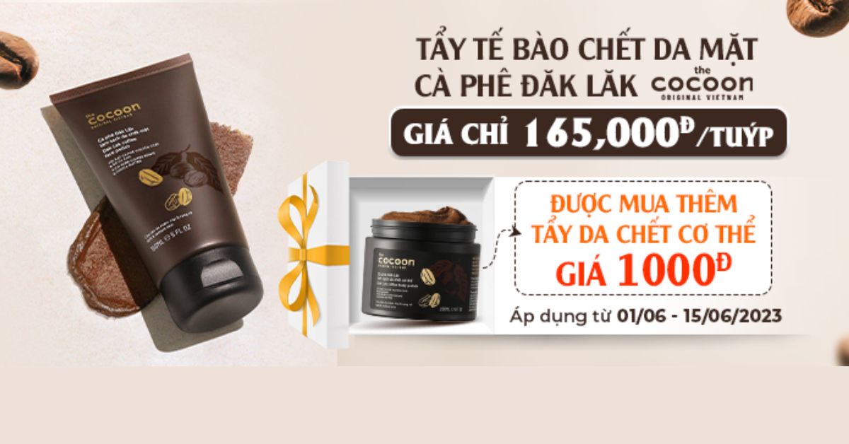 MUA TẨY TẾ BÀO CHẾT COCOON VỚI GIÁ 1K