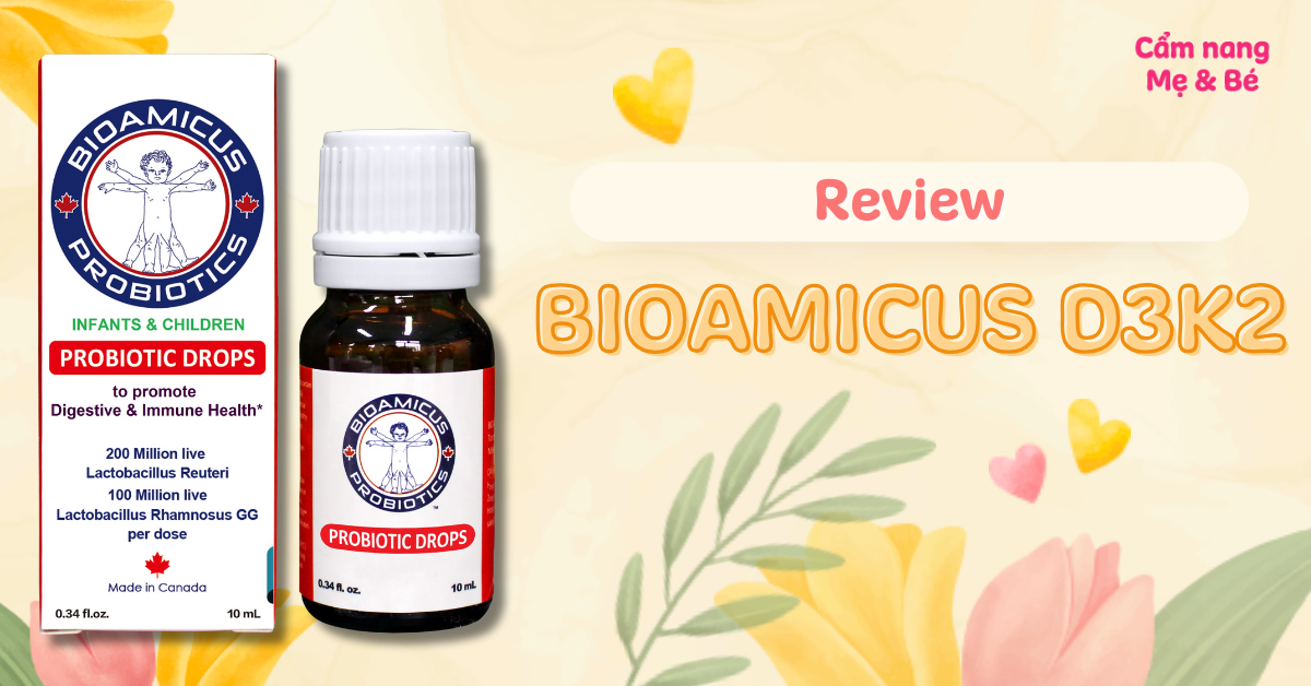 Review Bioamicus D3K2 có tốt không? Mua ở đâu?