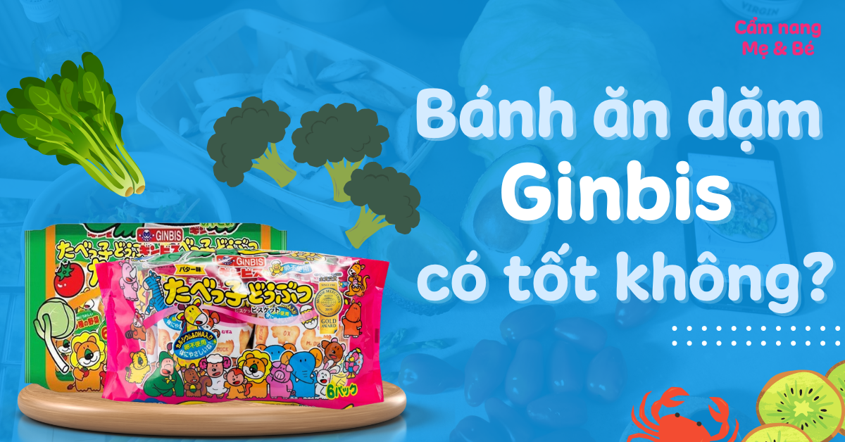 Review bánh ăn dặm Ginbis có tốt không? Có nguồn gốc từ nước nào?