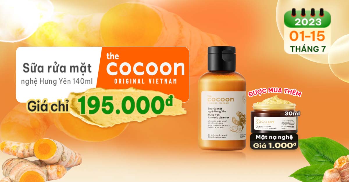 MUA KÈM MẶT NẠ NGHỆ COCOON VỚI GIÁ 1K
