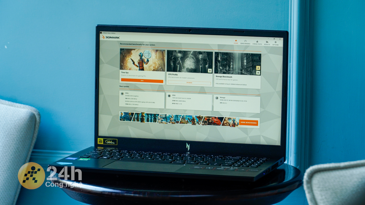 Đánh giá Acer Nitro V ANV15: Intel Core i5 Gen 13 và RTX 4050 mạnh mẽ