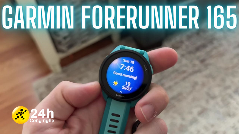 Trên tay Garmin Forerunner 165: Thiết kế năng động, nhiều tính năng