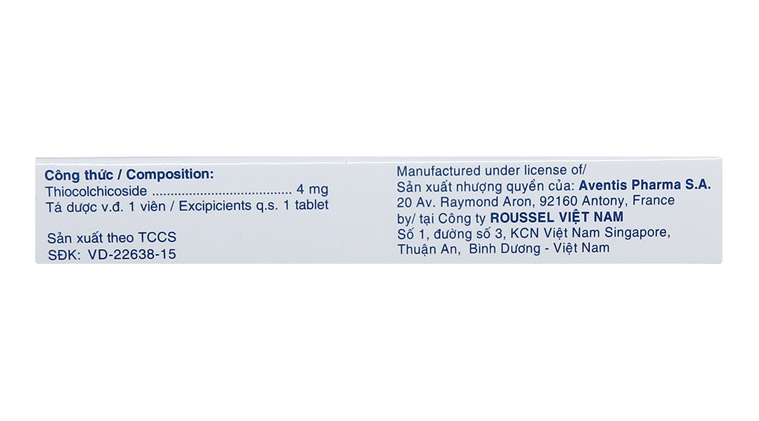 Coltramyl 4mg giãn cơ, trị đau do co cứng cơ (1 vỉ x 12 viên) - 08/2024 ...