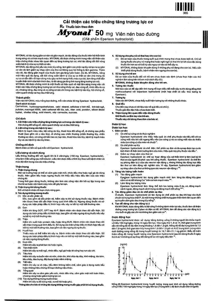 Thuốc Myonal 50mg hộp 30 viên-Nhà thuốc An Khang