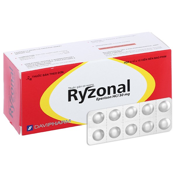 Myonal 50mg cải thiện các triệu chứng tăng trương lực cơ (3 vỉ x 10 ...