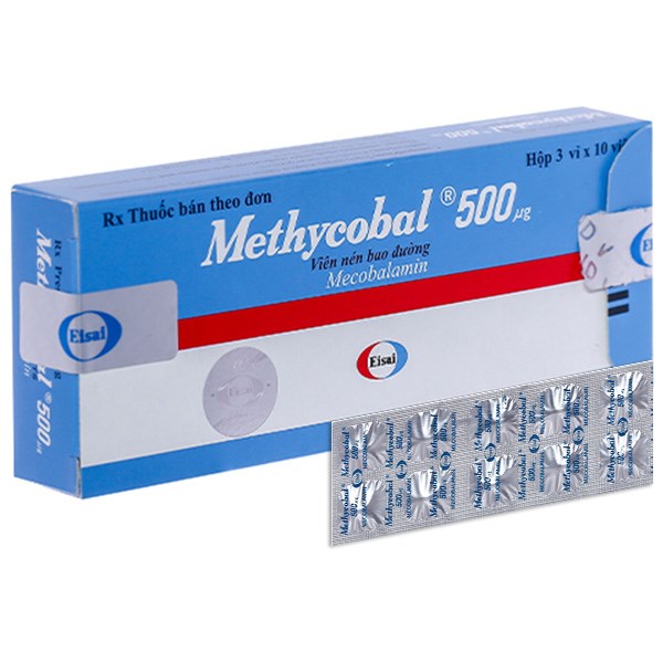 Methycobal 500mcg trị bệnh lý thần kinh ngoại biên (3 vỉ x 10 viên ...