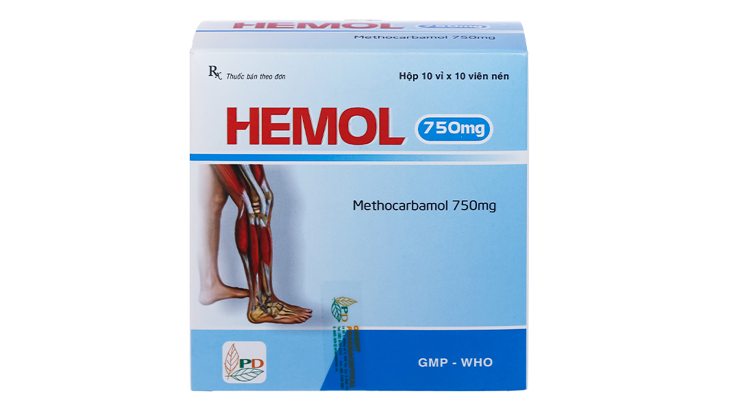 Hemol 750mg trị rối loạn cơ xương cấp (10 vỉ x 10 viên) - 08/2024 ...