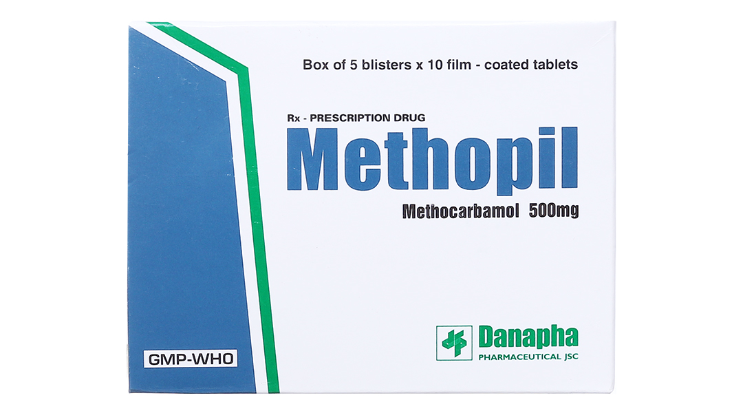 Methopil 500mg trị đau lưng cấp tính do co thắt cơ, xương, khớp (5 vỉ x ...