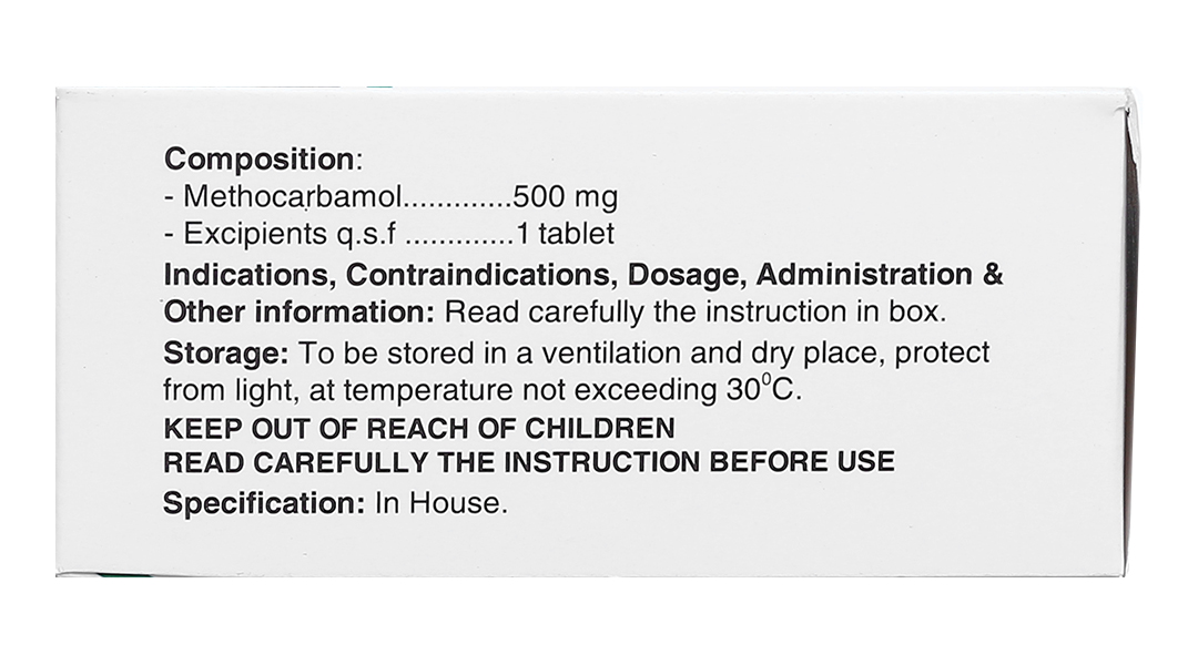 Methopil 500mg trị đau lưng cấp tính do co thắt cơ, xương, khớp (5 vỉ x ...