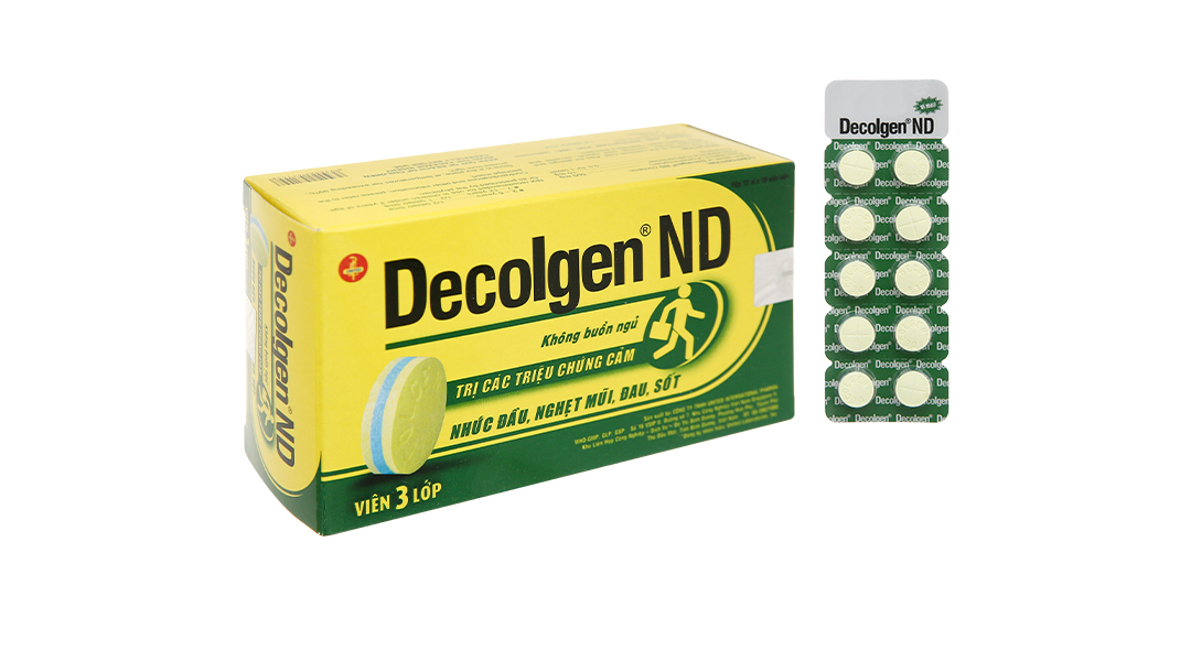 Decolgen ND trị các triệu chứng cảm (12 vỉ x 10 viên) - 08/2024 ...