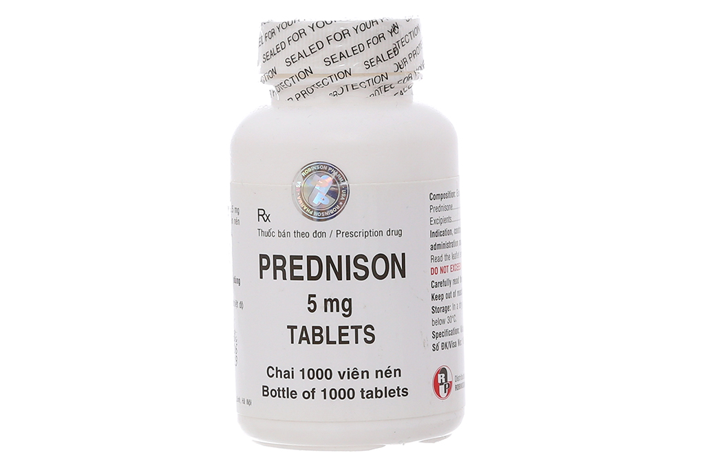 Prednison Mediplantex 5mg thuốc kháng viêm chai 1000 viên - 07/2024 ...