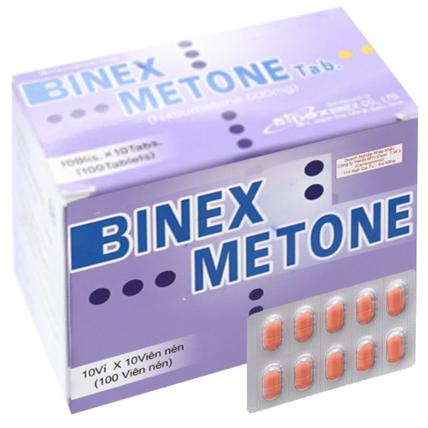 Binex Metone 500mg trị viêm xương khớp (10 vỉ x 10 viên) - 09/2024 ...